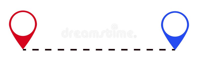 Way from Point a To Point B Template Stock Vector - Illustration of ...