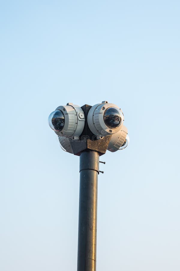 4 way round CCTV stock image. Image of view, traffic - 39195071