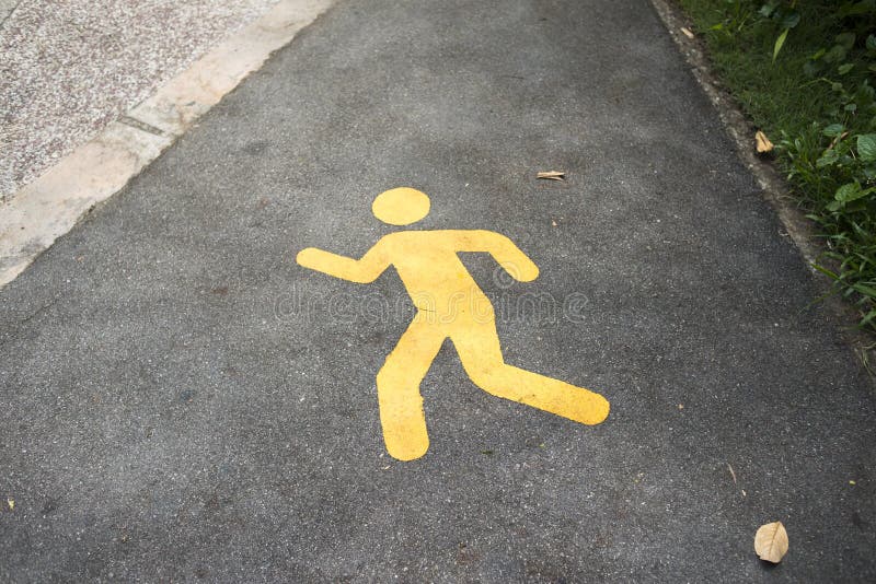 Way for runners stock photo. Image of jogging, marking - 50129048