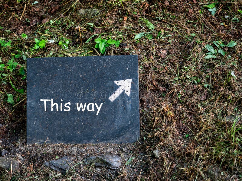 This way sign stock photo. Image of direction, black - 193605788