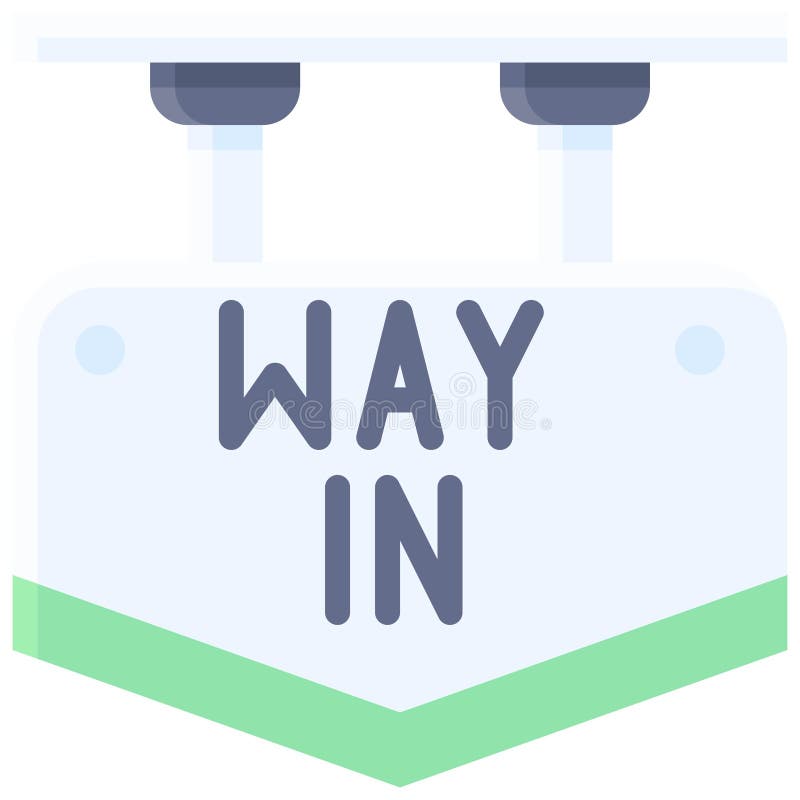 Way in Sign Icon, Parking Lot Related Vector Stock Vector ...