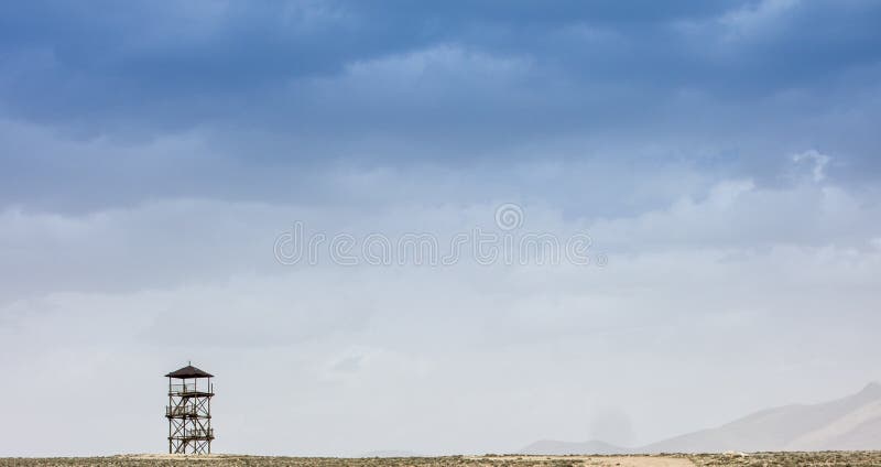Way sky blue watchtower stock image. Image of landscape - 83618631