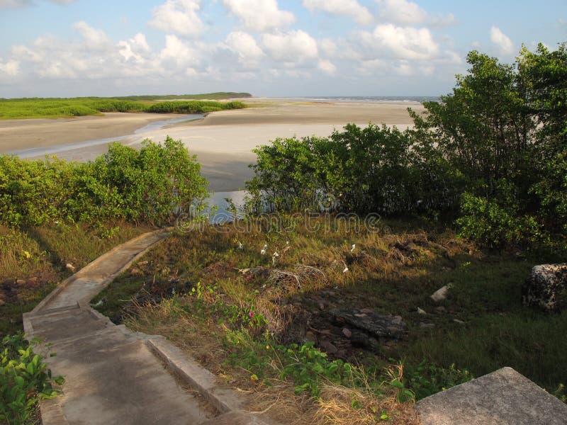 Way to beach stock photo. Image of cloud, point, ocean - 16568278