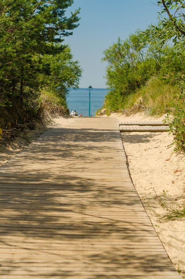 Way To the Beach Above the Dunes Stock Photo - Image of coastline ...