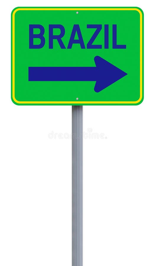 This Way to Brazil stock image. Image of direction, america - 33505785