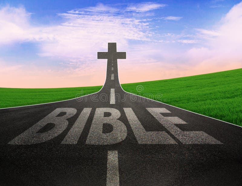 Way to the cross stock illustration. Illustration of christmas - 37666243