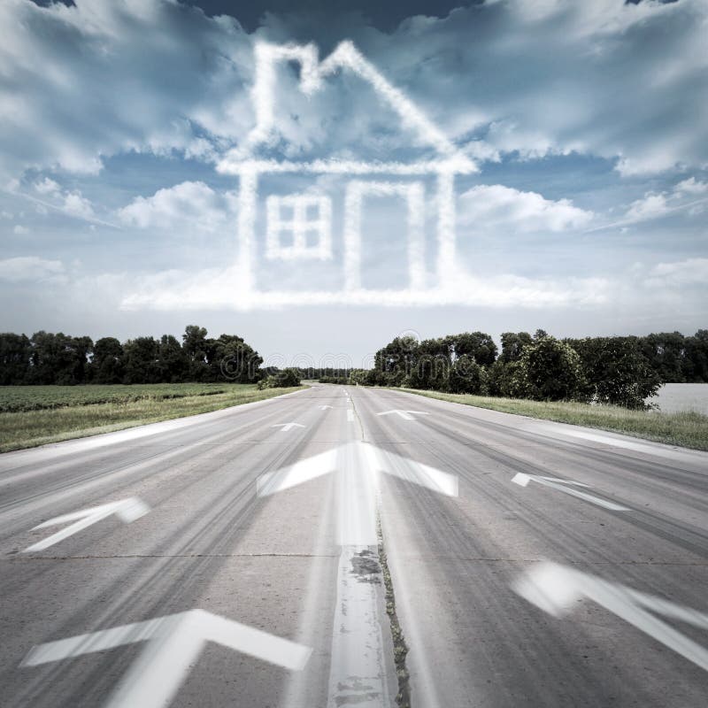 The way to a dream stock illustration. Illustration of arrow - 27495420