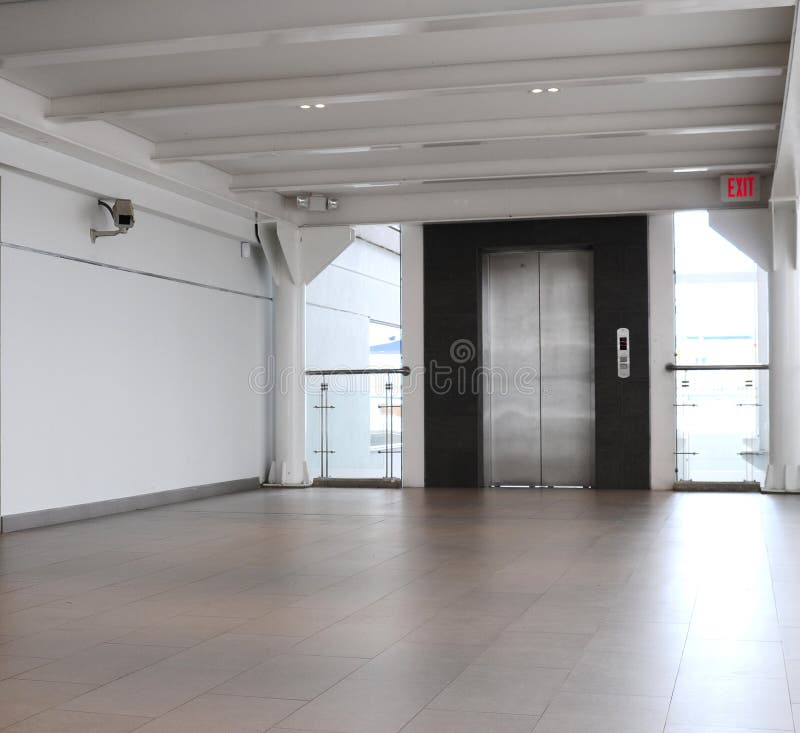 Way to elevator stock image. Image of receive, entrance - 12416379