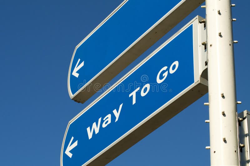 Way To Go stock photo. Image of information, arrow, indication - 6509448