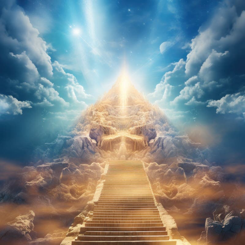 Way to Heaven in clouds stock photo. Image of heaven - 309507274