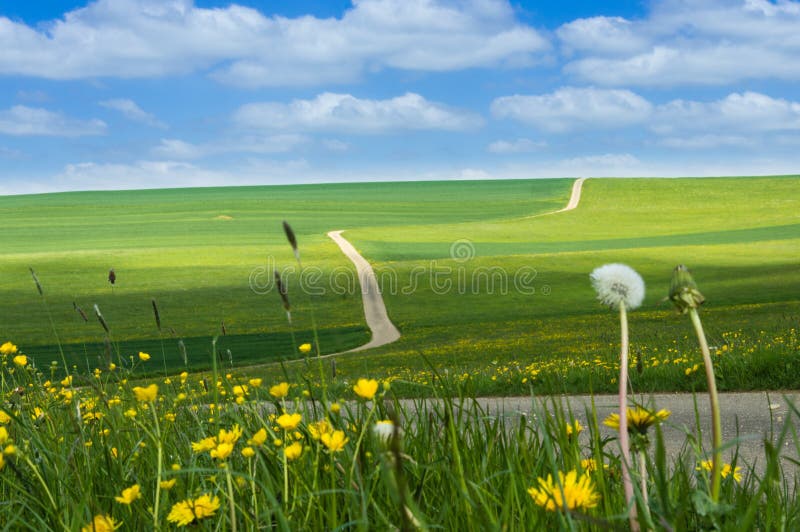 Way to infinity stock image. Image of copyspae, green - 40672495