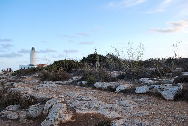 Way to the lighthouse stock image. Image of ocean, tower - 27108331