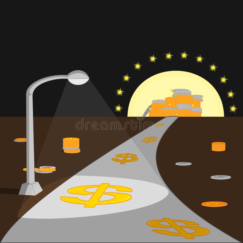 Way to make money stock vector. Illustration of finance - 58456376