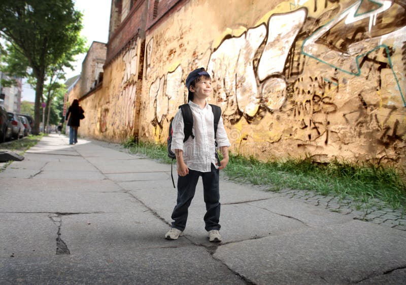 Way to school editorial stock photo. Image of teen, young - 14764193