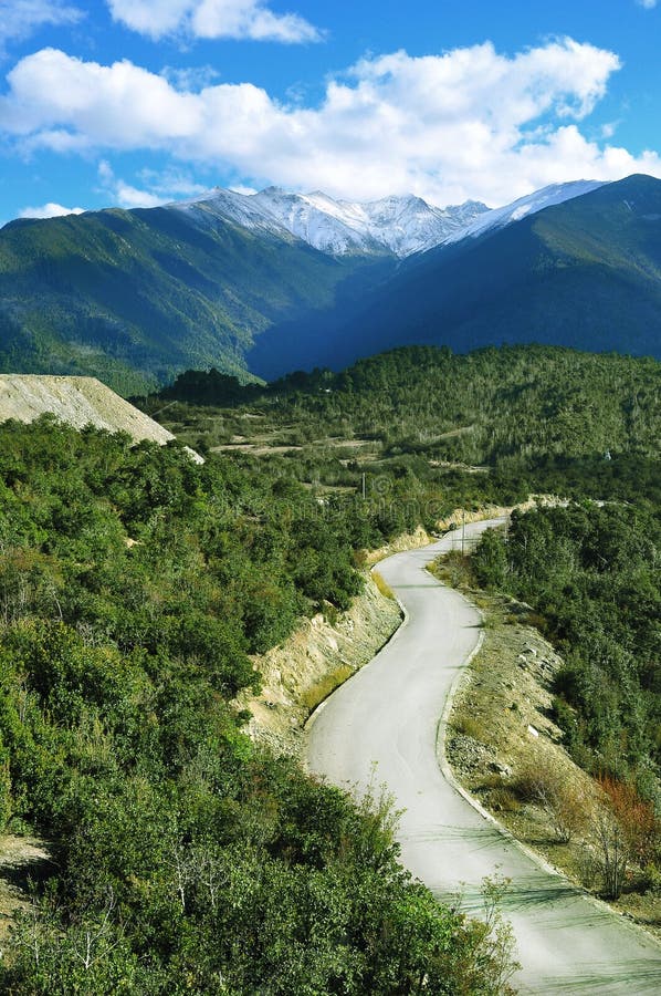 Way to snow mountain stock photo. Image of flores, rock - 25865564