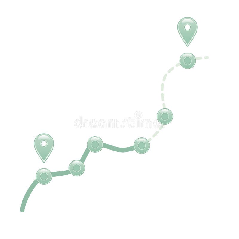 Way to somewhere stock vector. Illustration of pastel - 51760250