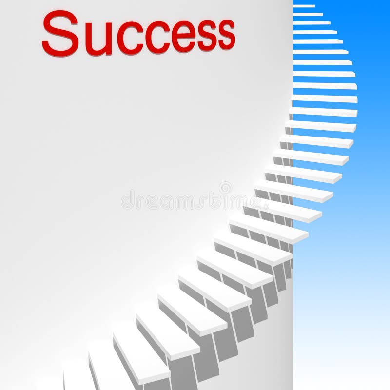 Way to success 01 stock illustration. Illustration of life - 3869030