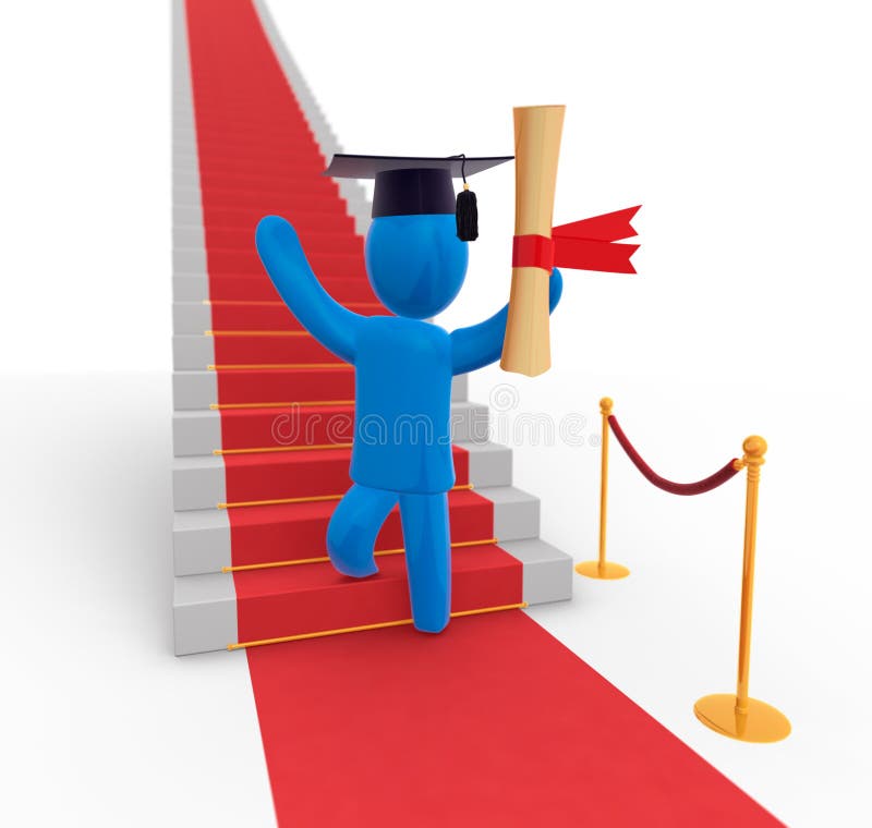 Way to success stock illustration. Illustration of fame - 9133906