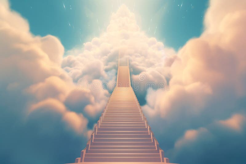 Stairs To Heaven and Human Soul Going To Heaven Visualization ...