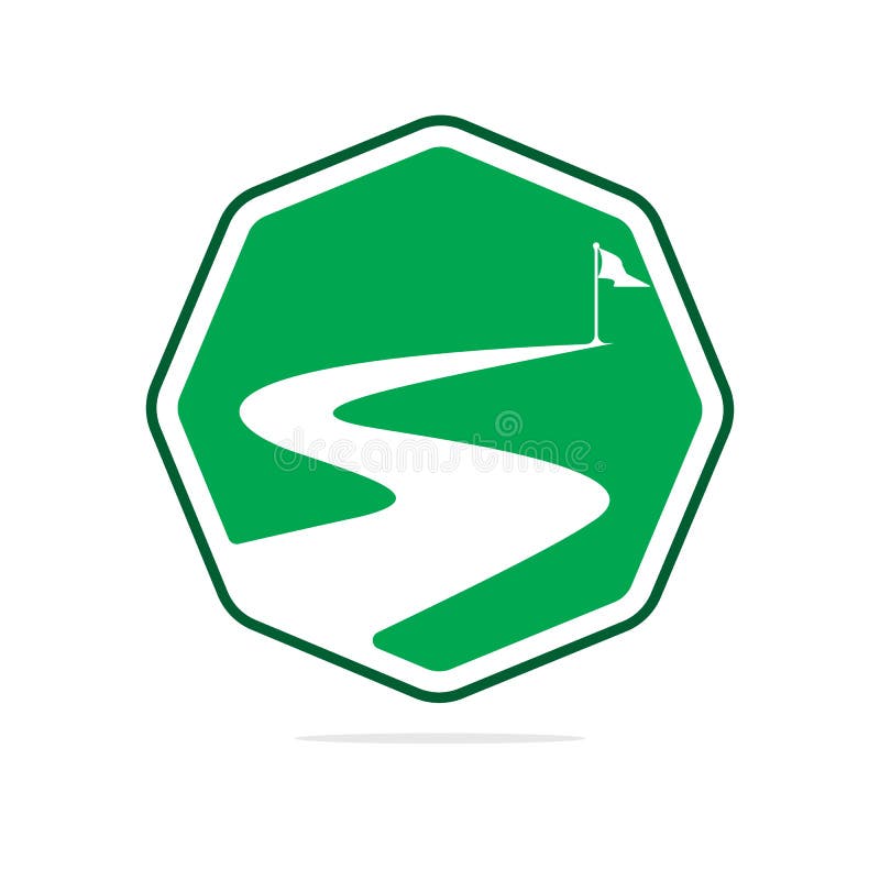 Way To Success Vector Logo Design. Stock Vector - Illustration of ...