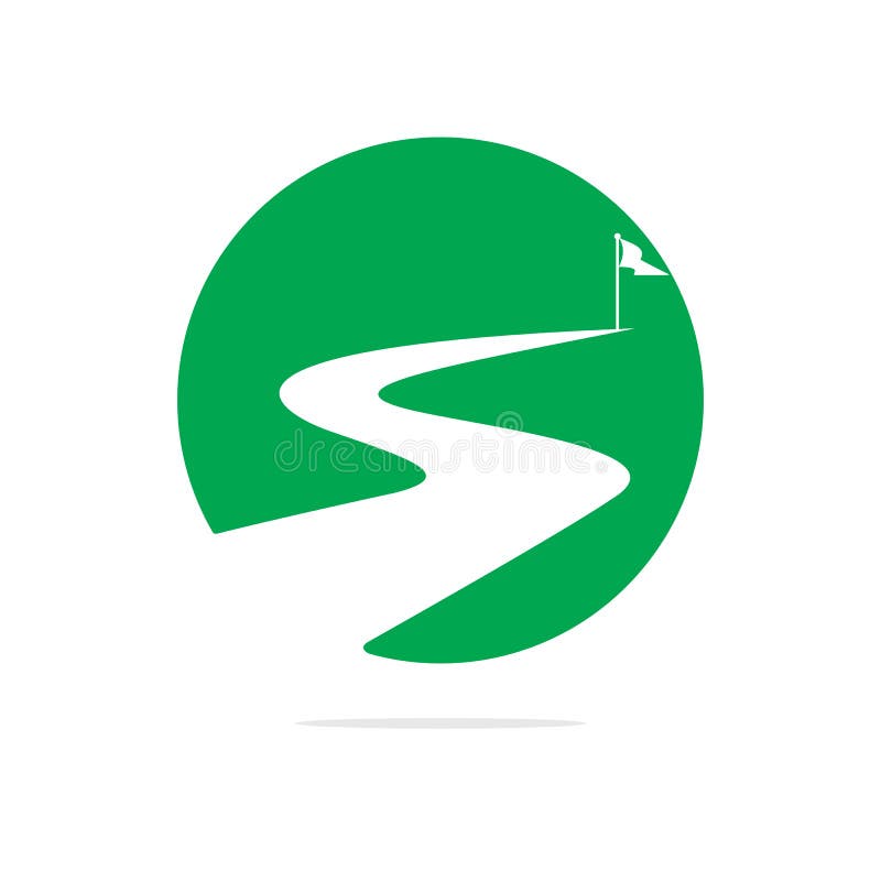 Way To Success Vector Logo Design. Stock Vector - Illustration of ...