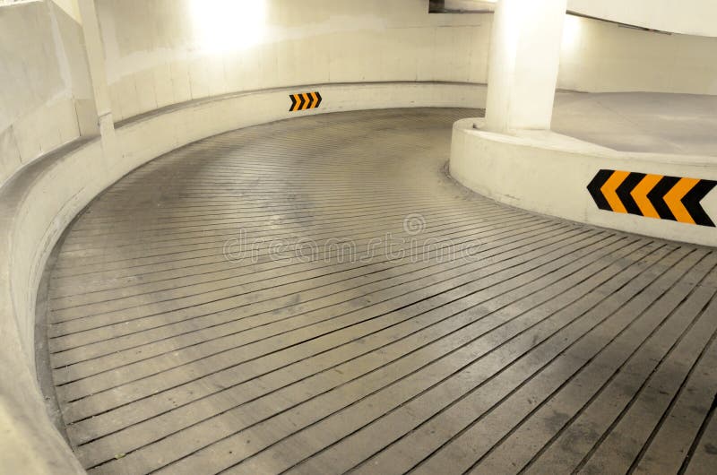 Way To the Underground Parking Stock Photo - Image of reflection ...