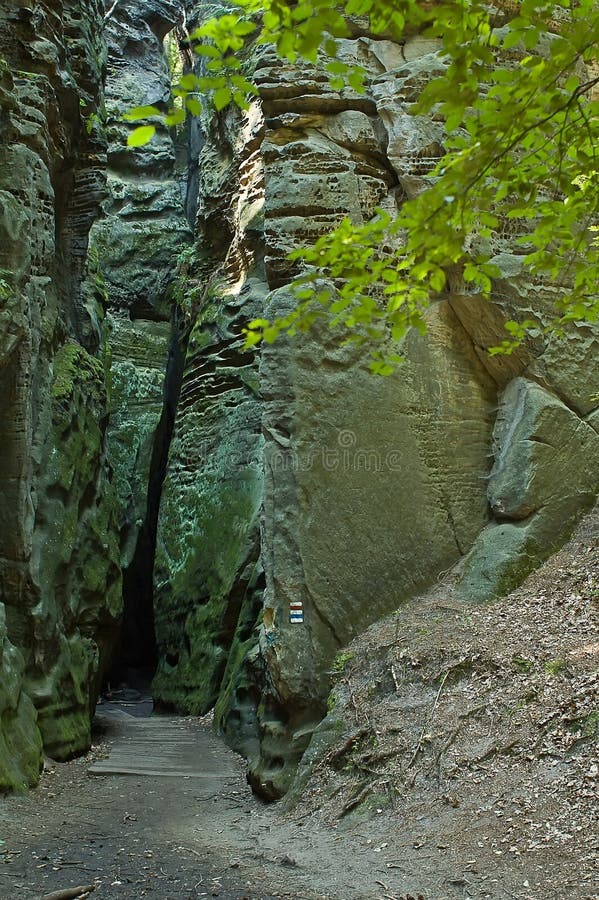 Way trough rocks stock image. Image of natural, geological - 38415461