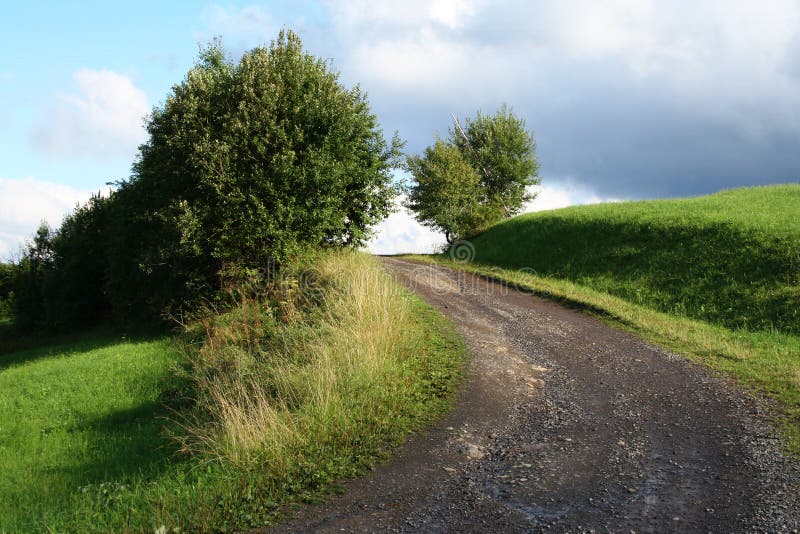 Country Lane stock image. Image of country, narrow, lane - 824677