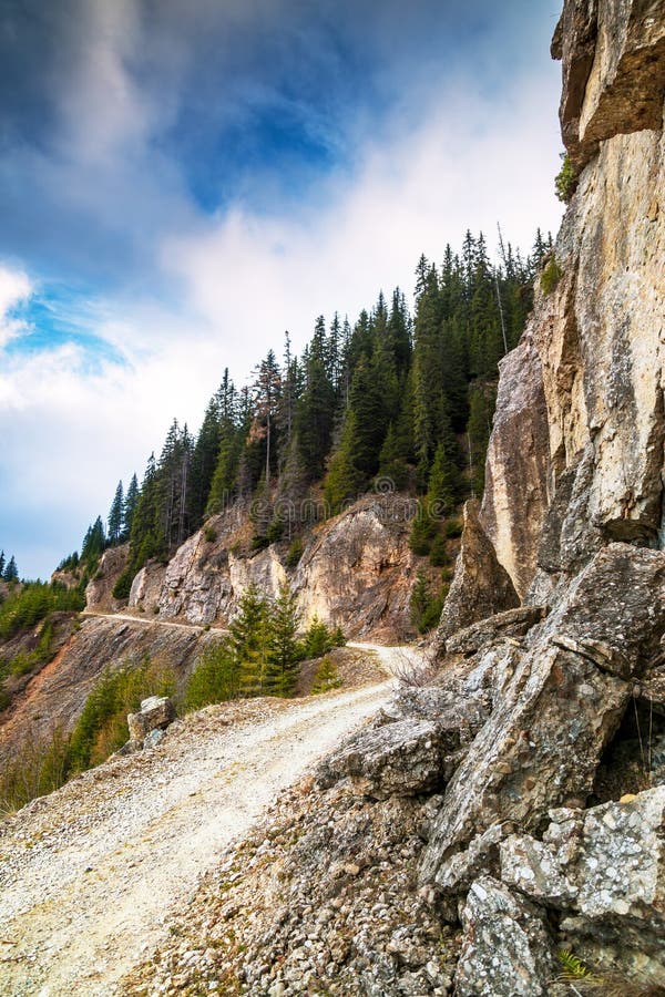 Way up on the mountain stock photo. Image of roadway - 63380284