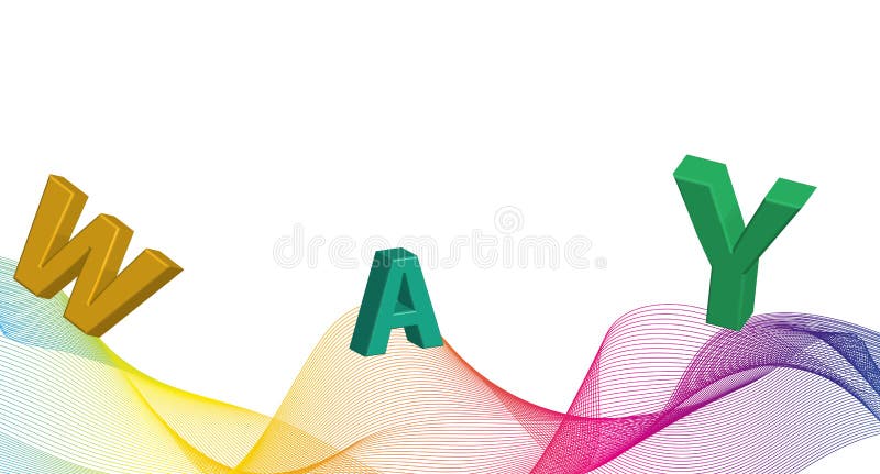 Way on wave stock illustration. Illustration of orange - 90928457