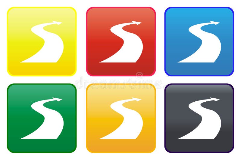 Way web button stock vector. Illustration of sign, action - 8401301