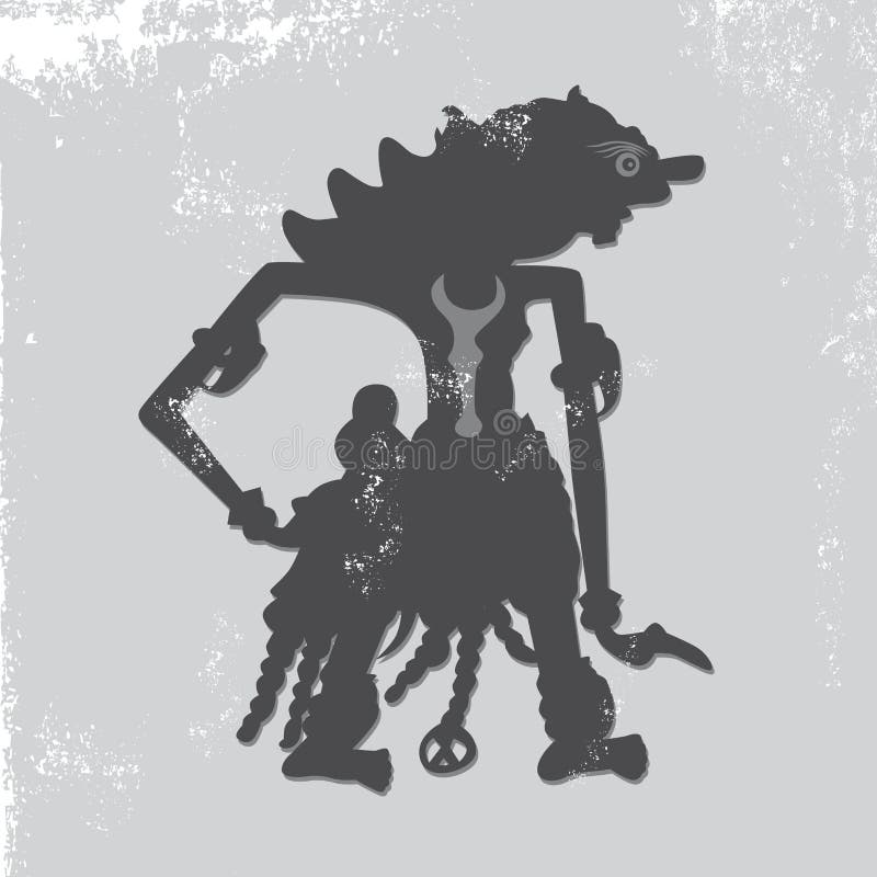 Various Shadow Puppet Faces Stock Vector - Illustration of indonesia ...