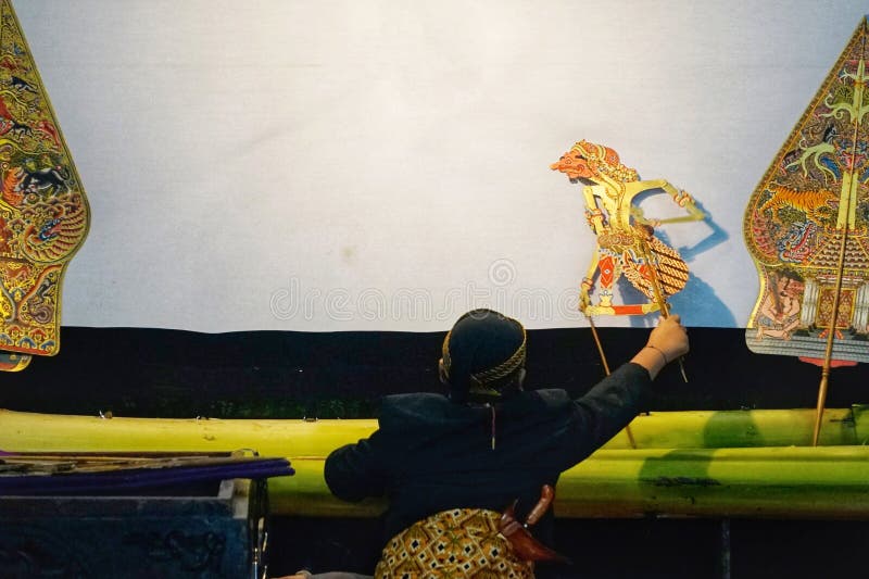 Wayang Kulit or Puppet Traditional Art from Java Performances with ...
