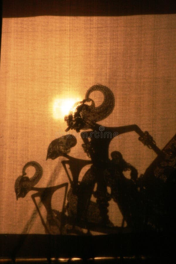 Wayang Kulit (Shadow Puppet Show) Stock Photo - Image of dark ...