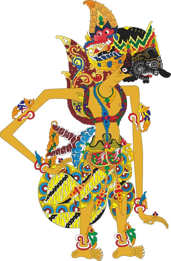 Wayang Puppet Shadow Duryudhana Stock Illustrations – 2 Wayang Puppet ...