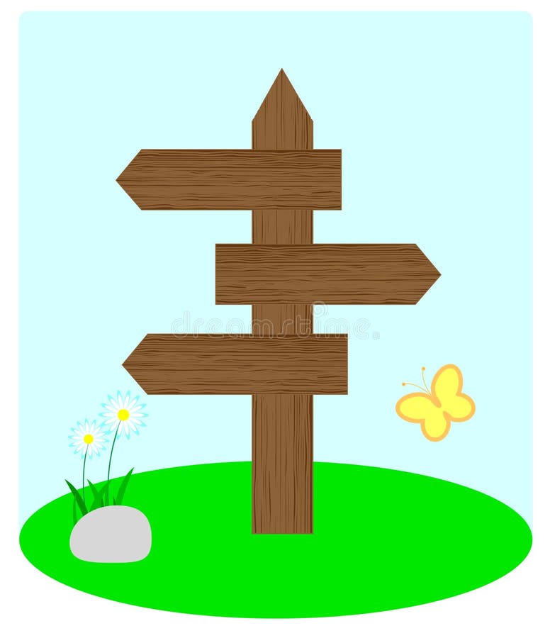 Waymark stock vector. Illustration of advice, directional - 16207186