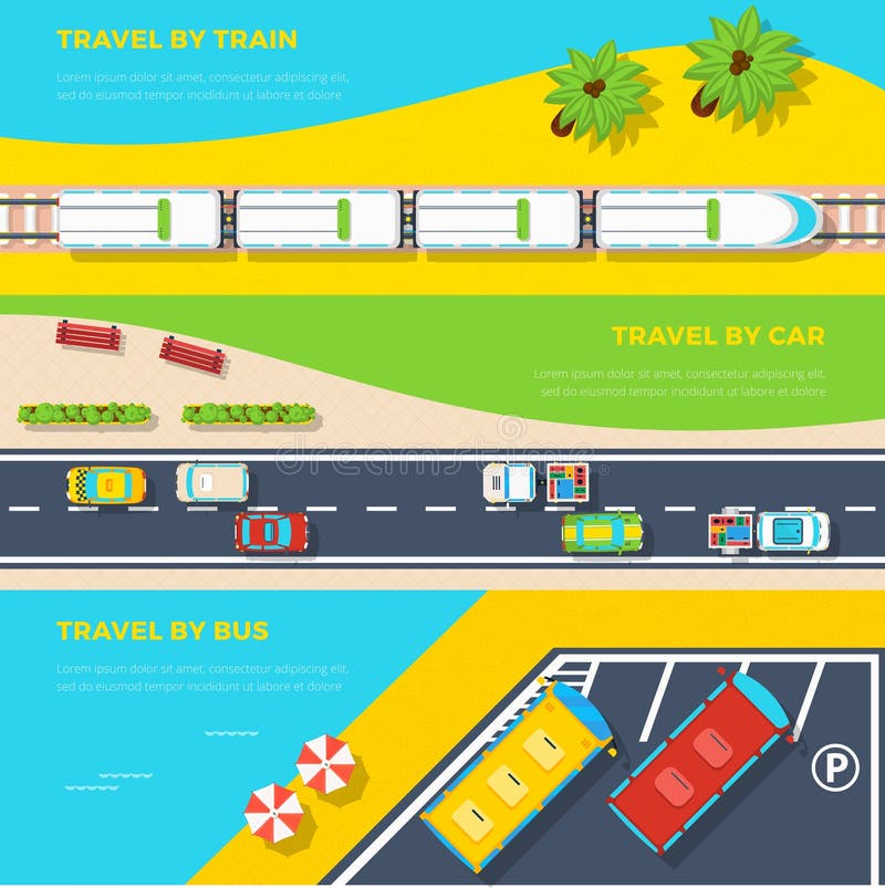 Banner Bus Train Travel Stock Illustrations – 847 Banner Bus Train ...