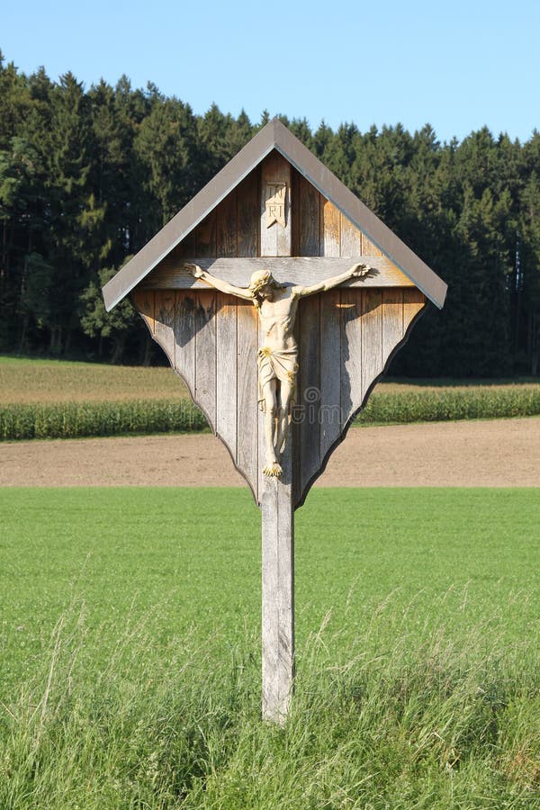 Wayside cross stock image. Image of memory, tranquility - 46002149