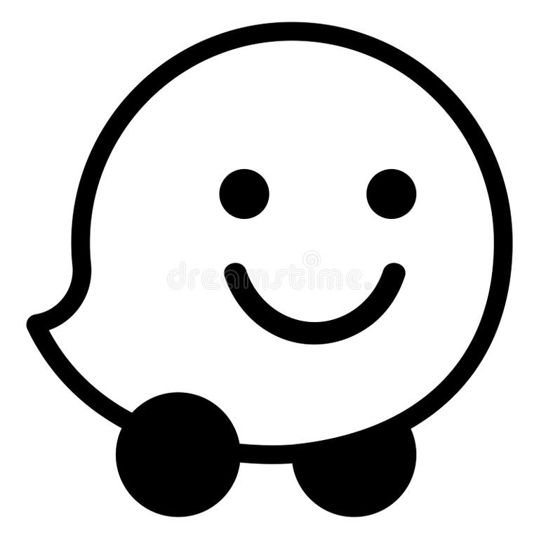 Waze logo editorial stock photo. Illustration of news - 288650728