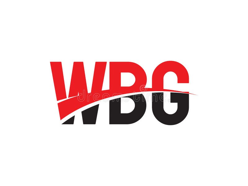 WBG Letter Initial Logo Design Vector Illustration Stock Vector ...