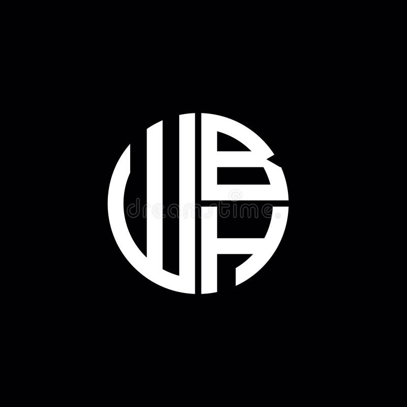WBH Logo WBH Icon WBH Monogram WBH Letter Minimalist Circle Flat Unique ...