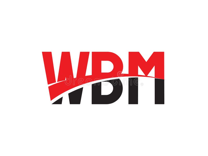 WBM Letter Initial Logo Design Vector Illustration Stock Vector ...