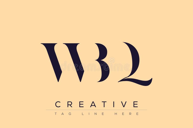 WBQ Abstract Letter Logo Design Stock Vector - Illustration of vector ...