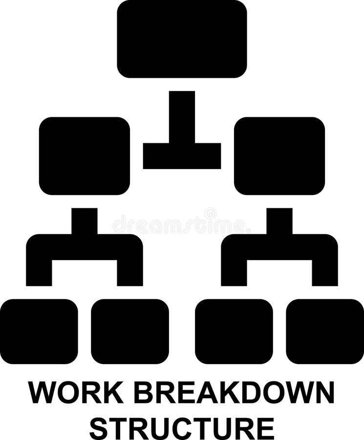 Wbs, Work, Breakdown, Structure, Hierarchy, Organization Solid Glyph ...