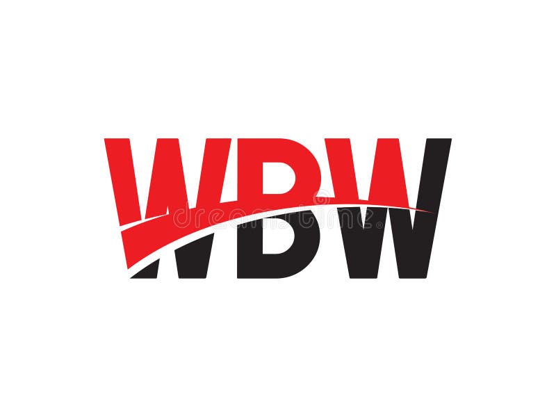 WBW Letter Initial Logo Design Vector Illustration Stock Vector ...