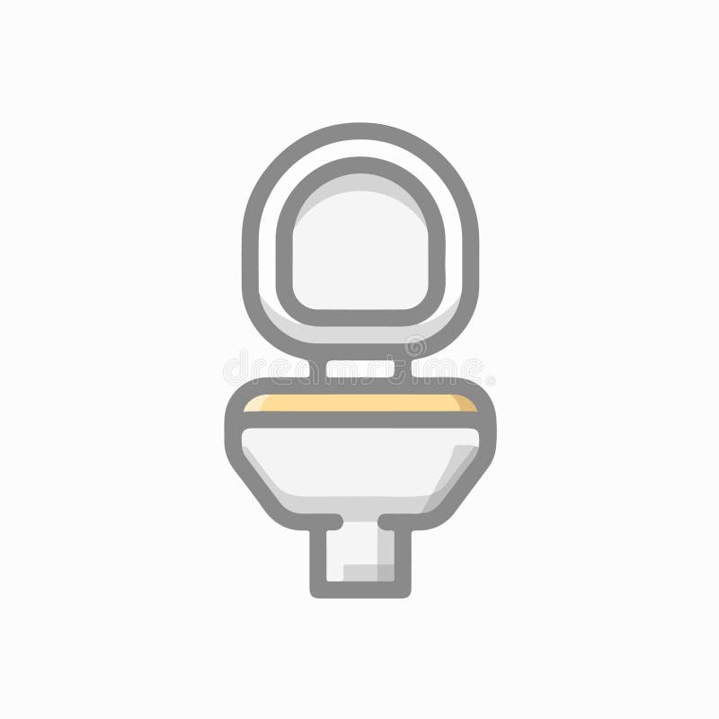 WC Icon Symbol Illustration in Flat and Modern Style Stock Illustration ...