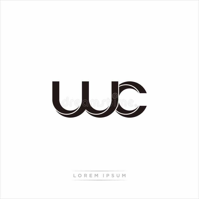 WP Initial Letter Split Lowercase Logo Modern Monogram Template Isolated on Black White Stock ...