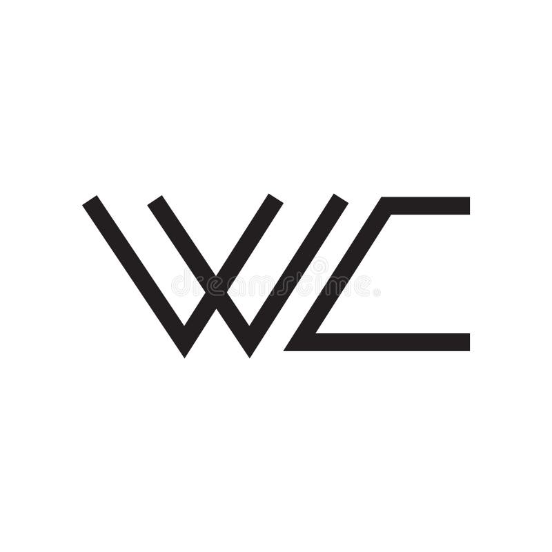 Wc Initial Letter Vector Logo Icon Stock Vector - Illustration of ...