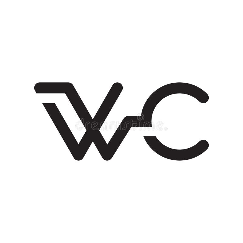 Wc Initial Letter Vector Logo Icon Stock Vector - Illustration of ...