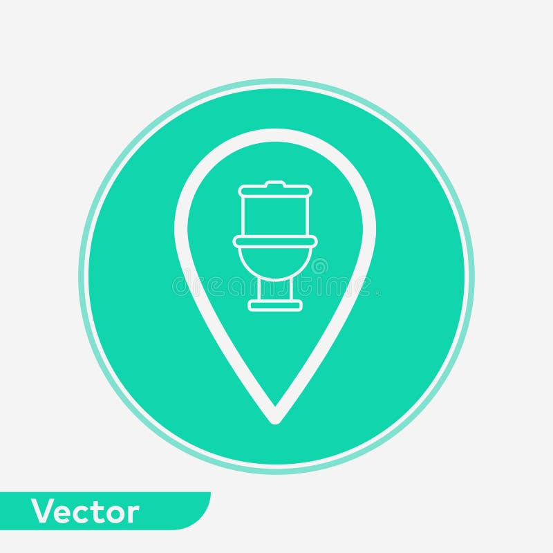 Restroom Location Icon Stock Illustrations – 440 Restroom Location Icon ...